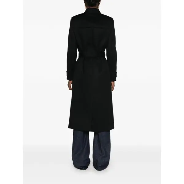 Saint Laurent Wool Single Breasted Coat