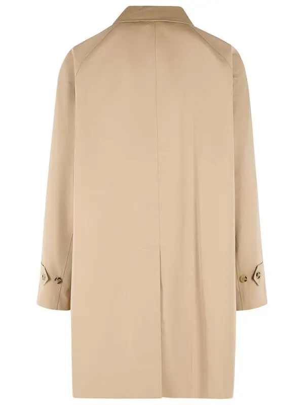 Burberry Camden' Midi' Beige Cotton Trench Coat