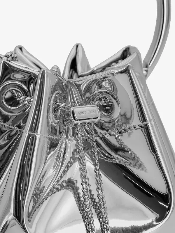 JIMMY CHOO Bonbon Bucket Bag - Silver