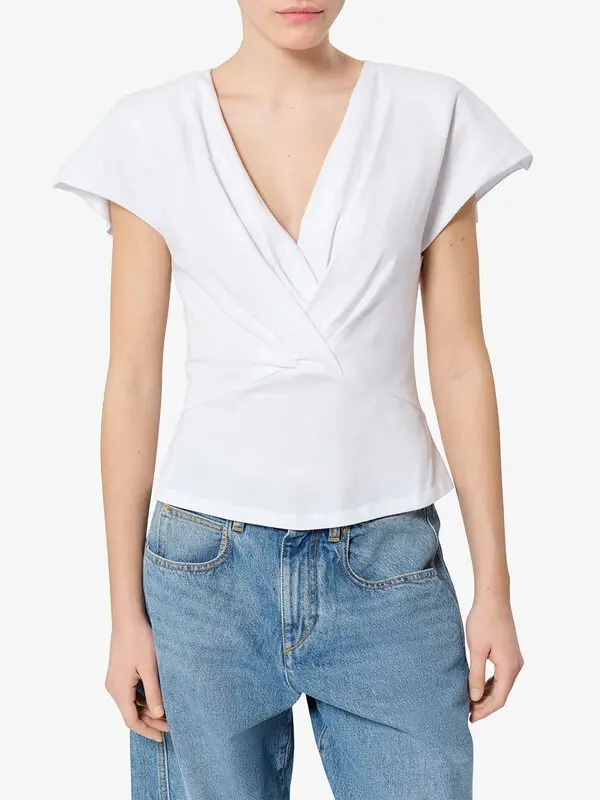 Isabel Marant Étoile Nadrine Jersey T-shirt - White