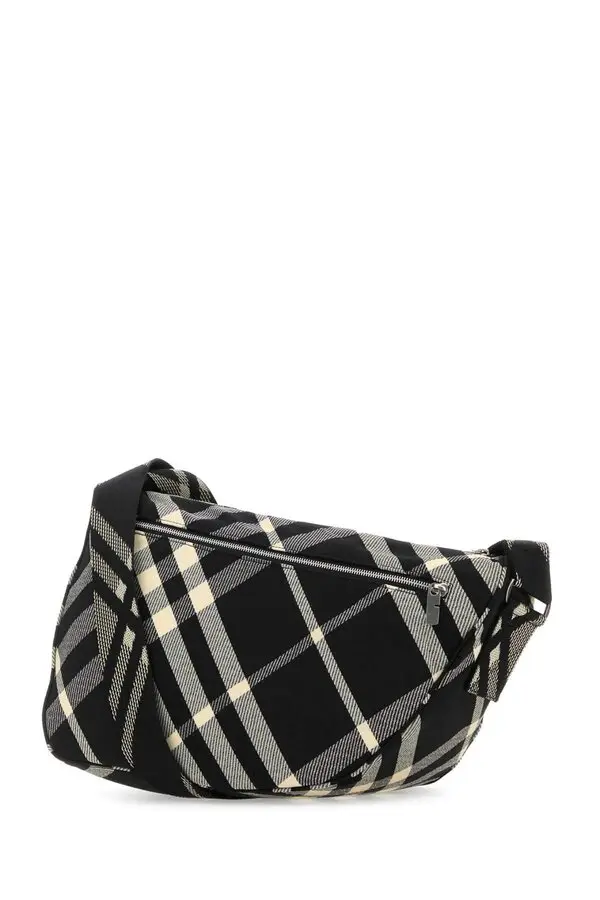 Burberry Embroidered Fabric Shield Crossbody Bag - Multicolor