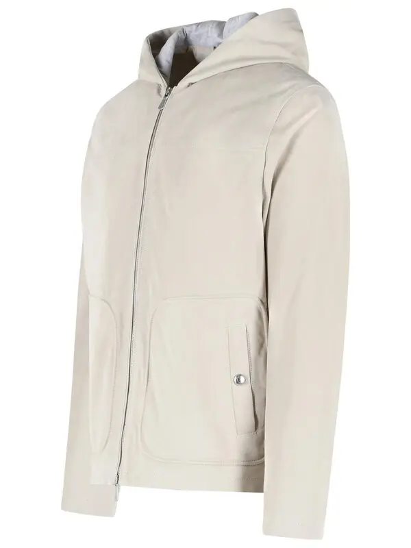 Eleventy Light Beige Sheepskin Jacket
