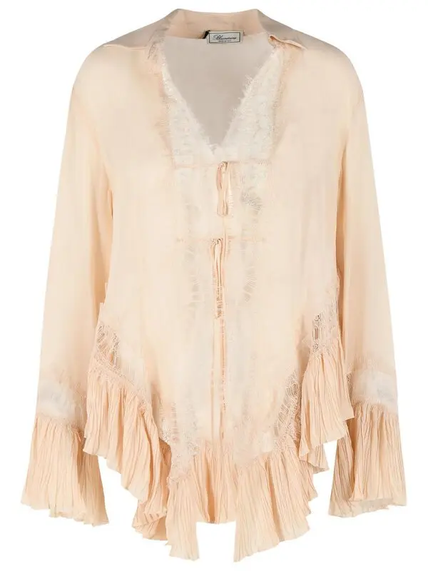Blumarine Amberlight' Viscose Shirt - Cream