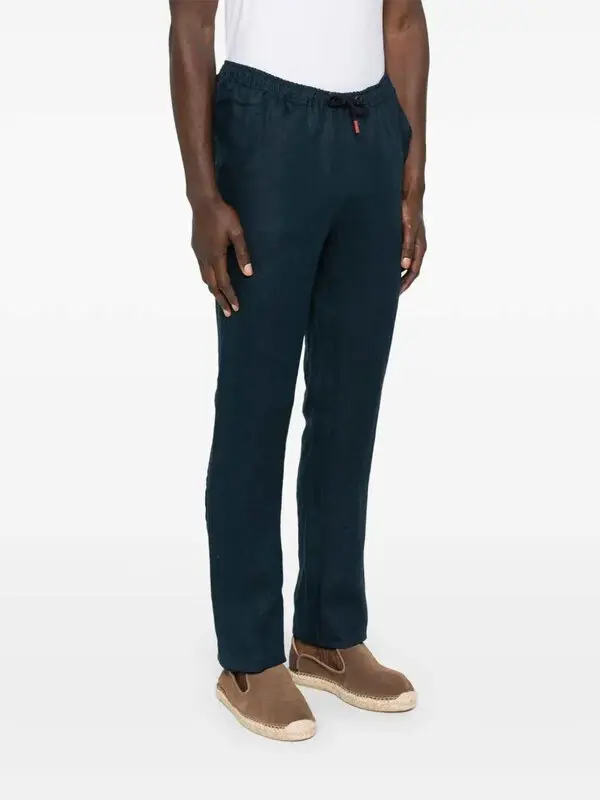Kiton Drawstring Waist Pants - Blue