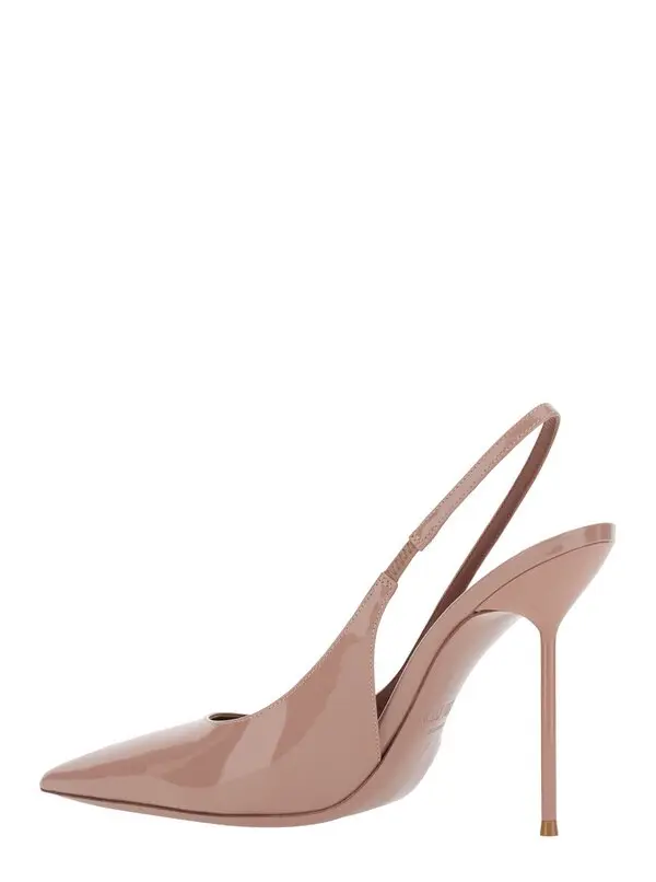 Paris Texas Lidia' Pink Slingback With High Stiletto Heel And Elasticized Strap In Leather - Multicolor