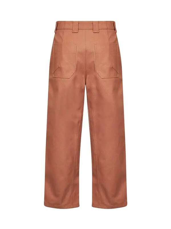 Chloé Cotton Canvas Barrel Trousers - Multicolor