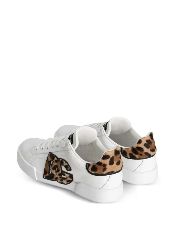 Dolce & Gabbana Logo Appliqué Sneakers - White