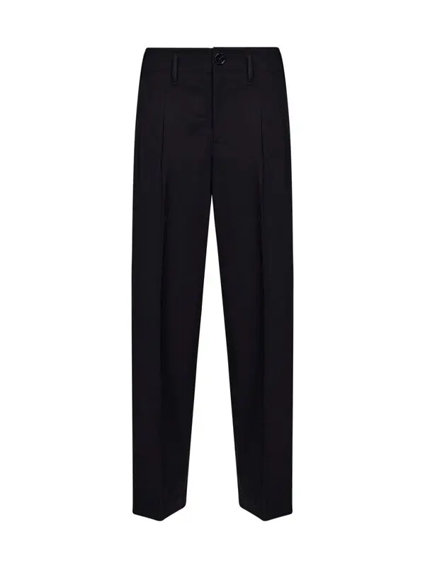 AMI Paris Virgin Wool Double-pleat Trousers - Multicolor