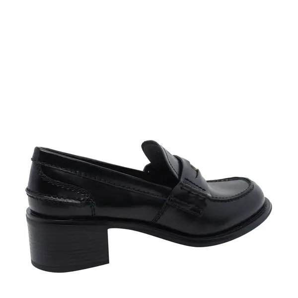 Miu Miu Logo Pump Loafers - Black