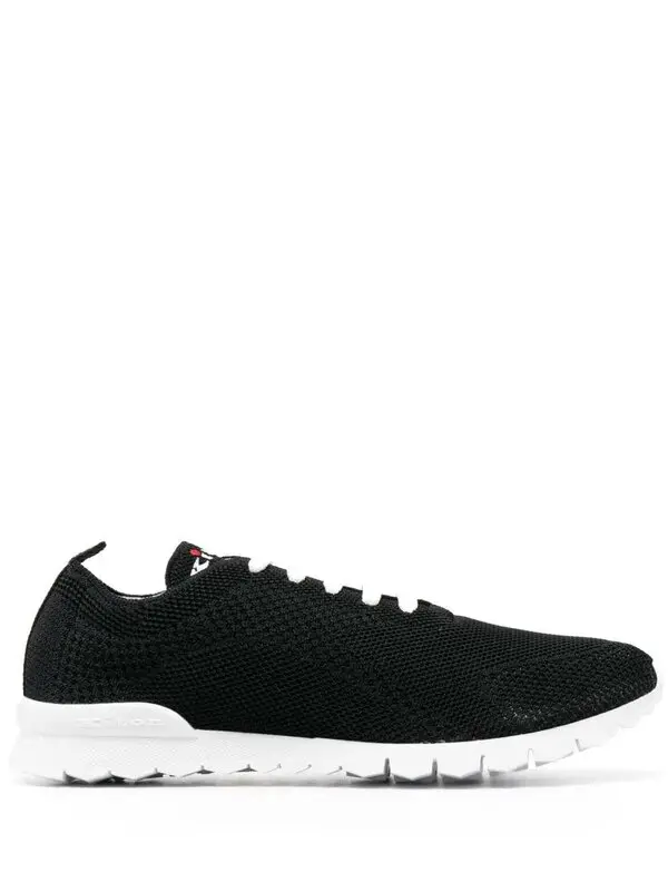Kiton Embroidered Sneakers - Black