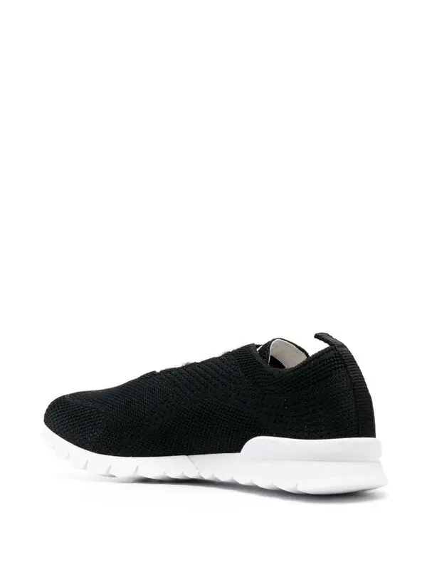 Kiton Embroidered Sneakers - Black