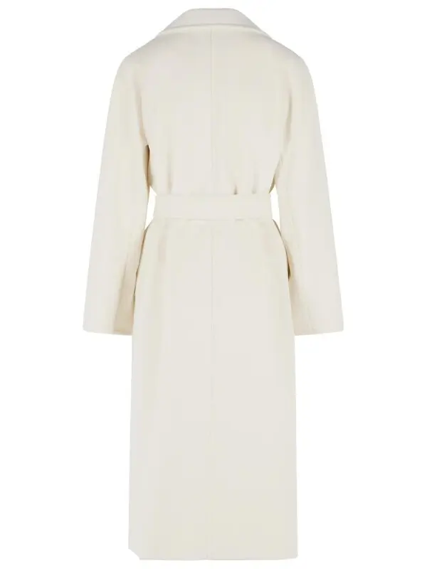 Max Mara Madame Virgin Wool And Cashmere Coat - White
