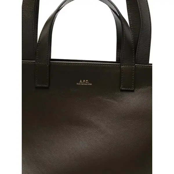 A.p.c. Leather Tote Bag - Brown
