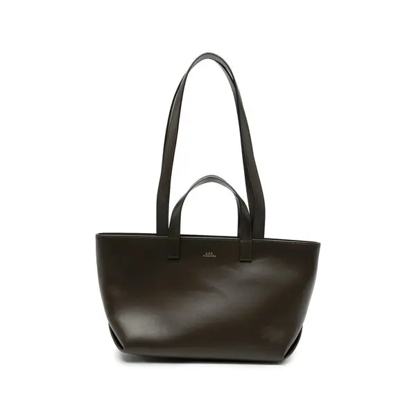 A.p.c. Leather Tote Bag - Brown