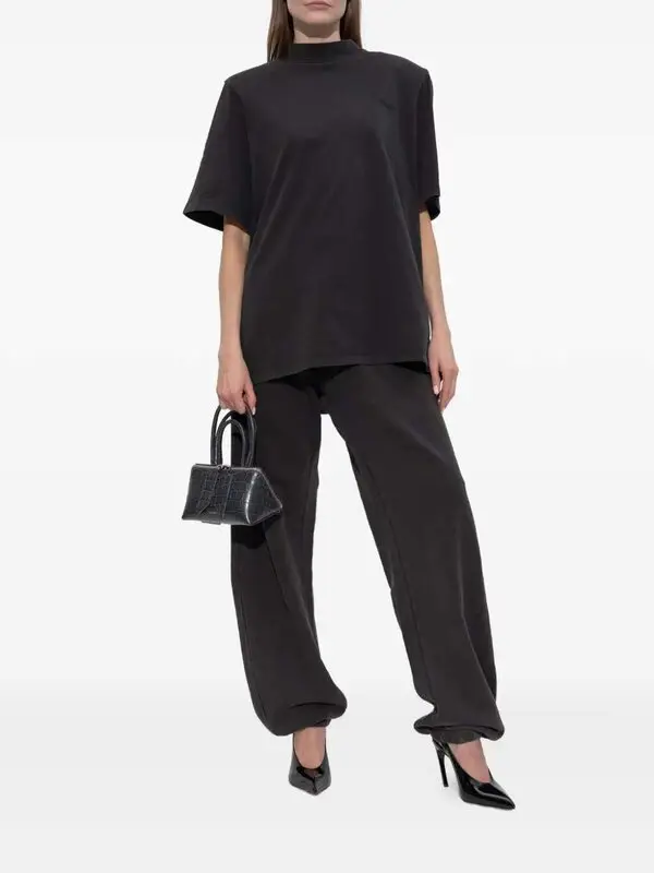 Attico Cotton Turtleneck T-shirt - Gray