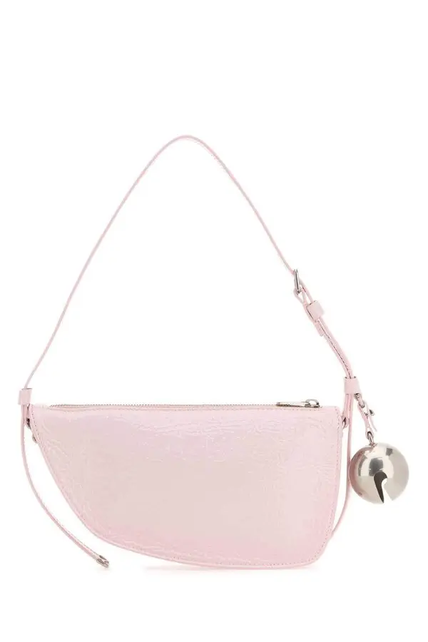 Burberry Leather Knight Small Shoulder Bag - Pink