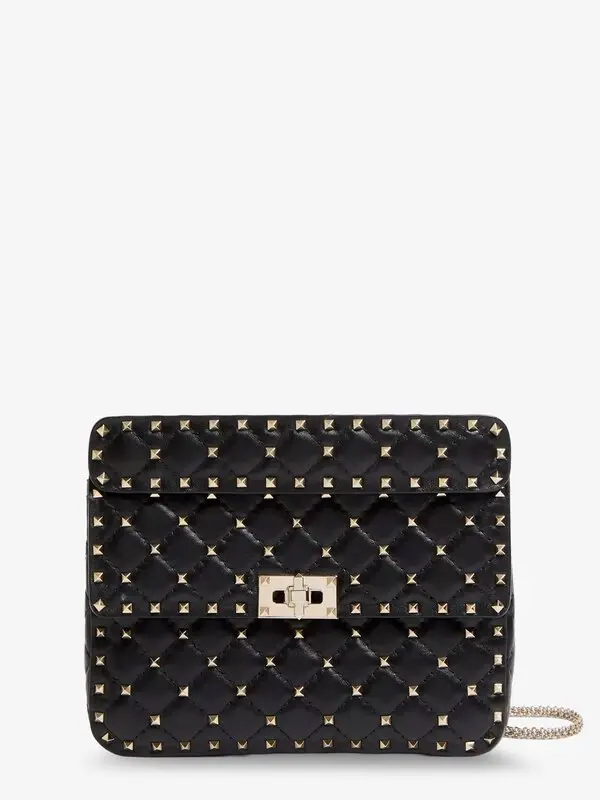 Valentino Garavani Rockstud Spike Leather Crossbody Bag With Iconic All-over Studs - Multicolor