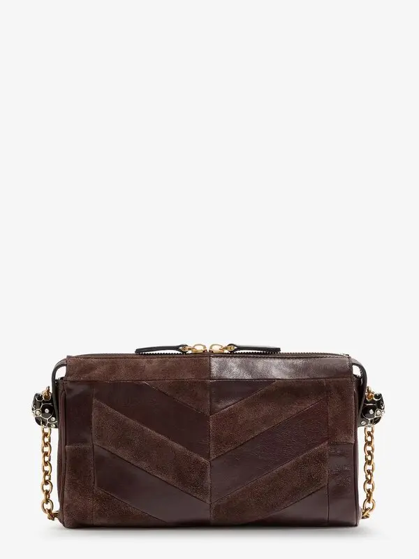 Valentino Garavani Panthea Suede And Leather Crossbody Bag - Multicolor