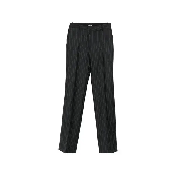 TOM FORD Tailored Straight Trousers - Black