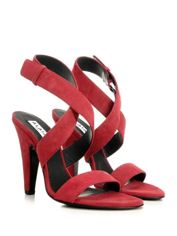 Alaïa Suede Cone Sandals