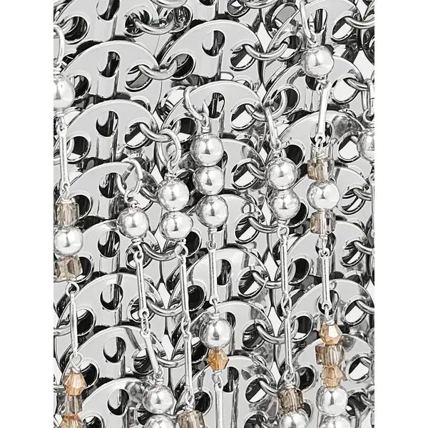 Rabanne Metallic Mini Shoulder Bag - Silver