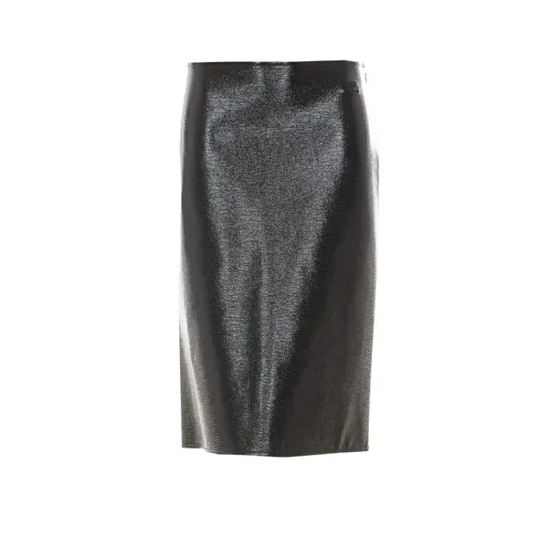 COURREGES Vinyl Knee-length Skirt - Black