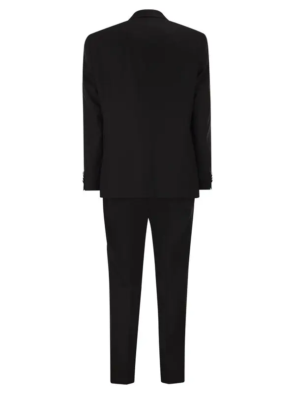 BOSS Regular Fit Suit In Wool And Elastane Blend