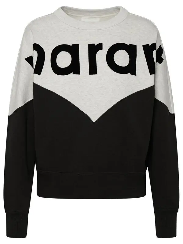 Isabel Marant Étoile Two-color Cotton Blend Houston Sweatshirt - Black