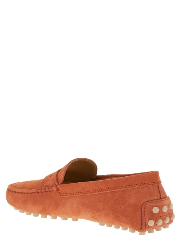 TOD'S Suede Rubber Sole Loafer