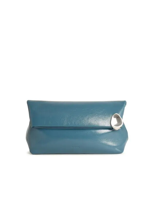 JIL SANDER Jewelocean' Leather Clutch - Blue
