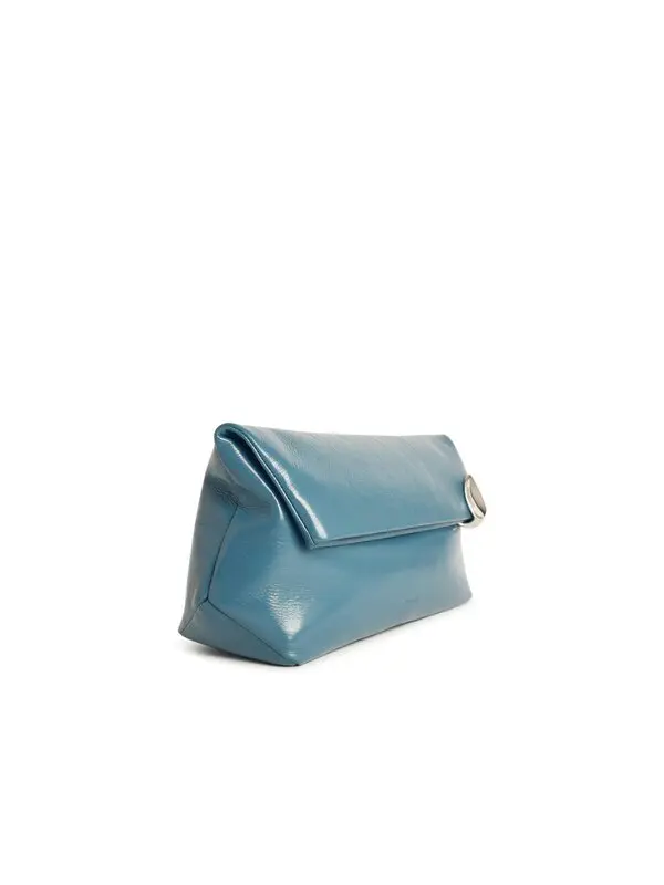 JIL SANDER Jewelocean' Leather Clutch - Blue