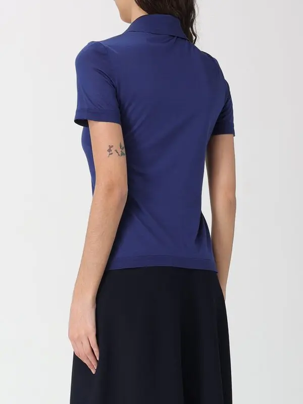 Max Mara Silk Polo Shirt - Blue