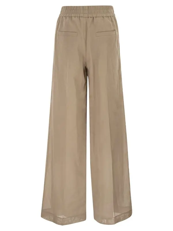Brunello Cucinelli Cotton Trousers - Cream