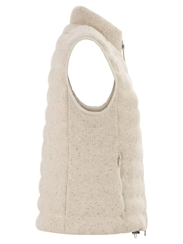 Brunello Cucinelli Padded Cotton Waistcoat - Multicolor