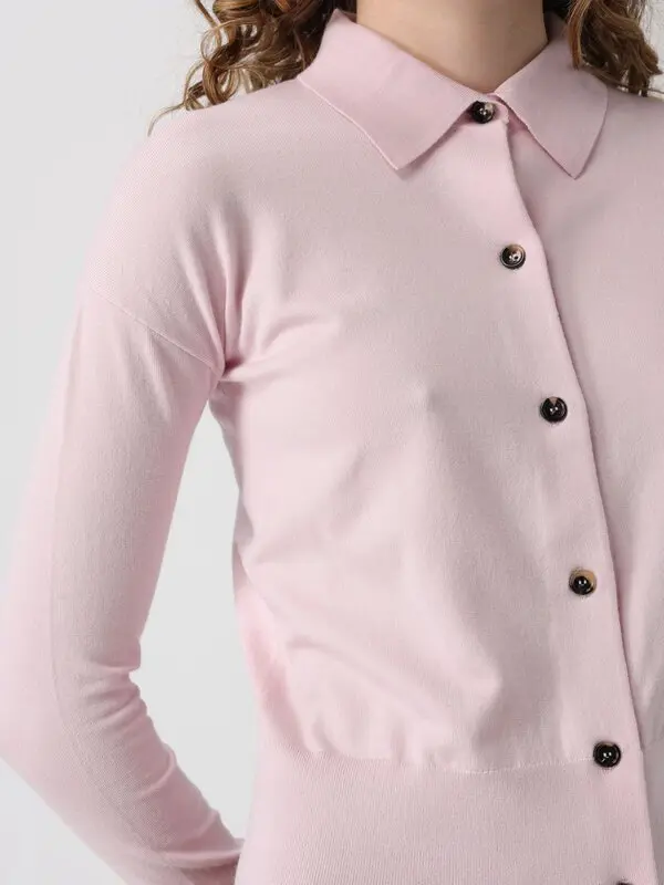 Max Mara Polo Cardigan In Virgin Wool