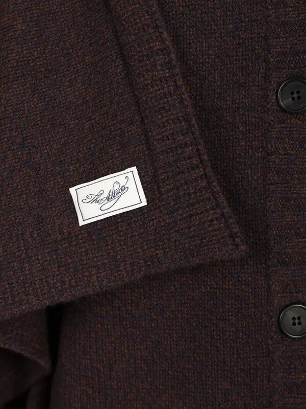 Attico Cardigan With Draped Details - Brown