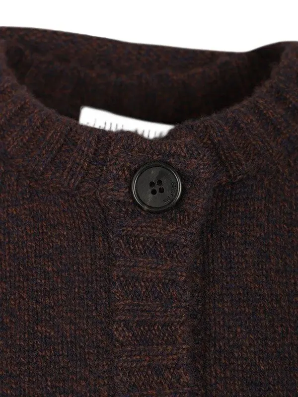 Attico Cardigan With Draped Details - Brown