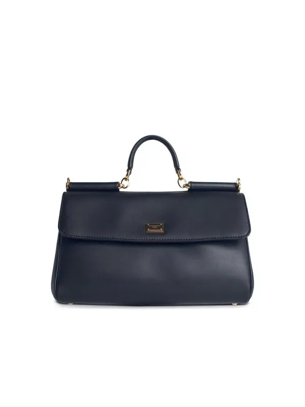 Dolce & Gabbana My Sicily' Plongé Calf Leather Handbag - Black