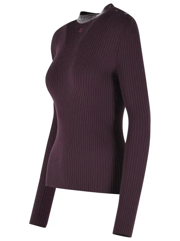 COURREGES Viscose Blend Sweater - Multicolor