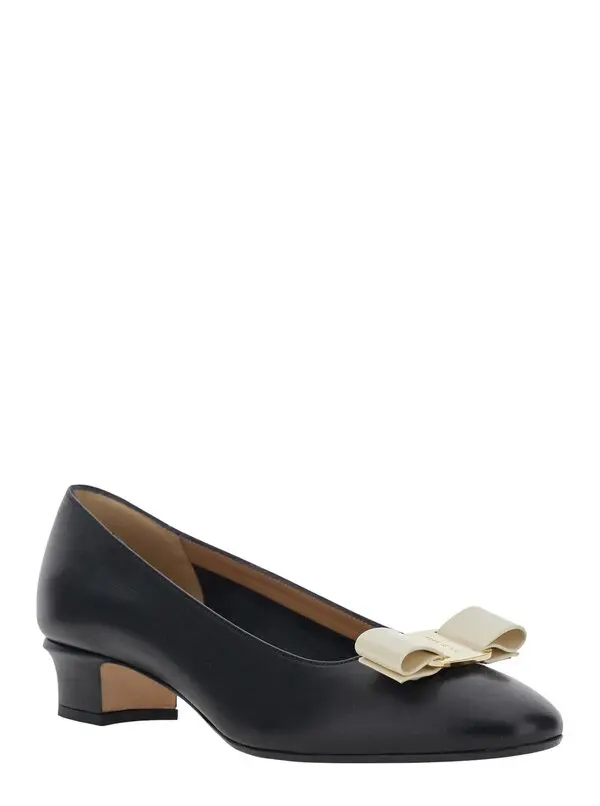 FERRAGAMO Vara 2.0 Leather Pumps - Multicolor