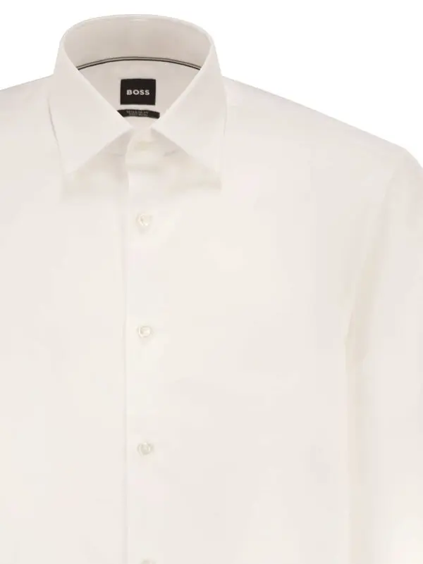 BOSS Regular Fit Shirt In Easy-iron Cotton Poplin