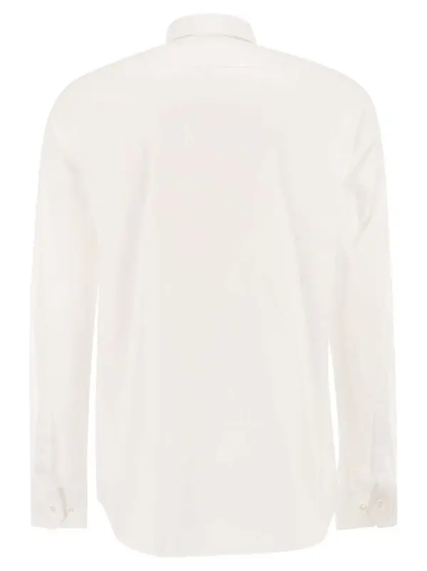 BOSS Regular Fit Shirt In Easy-iron Cotton Poplin - White