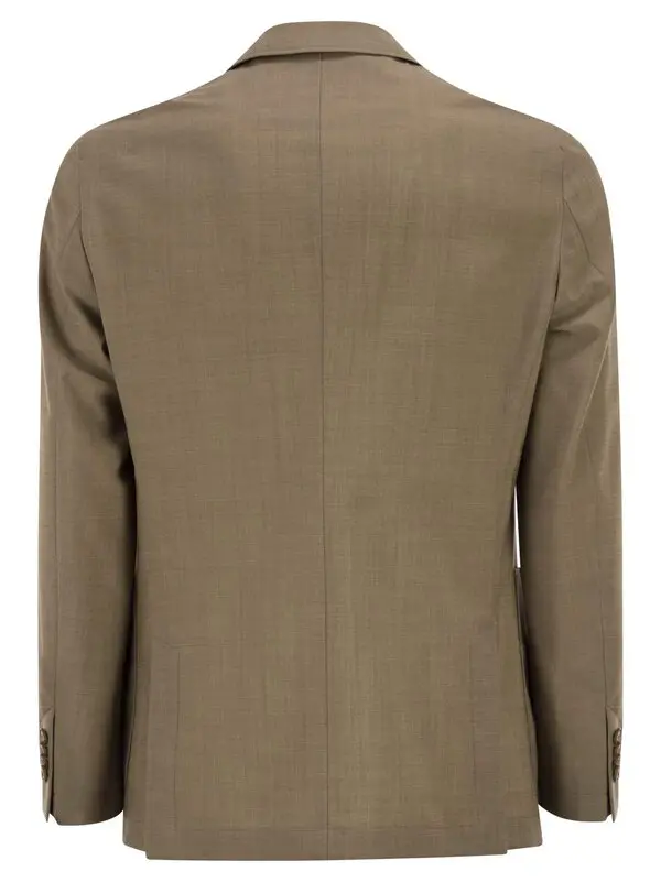 BOSS Double-breasted Blazer In Virgin Wool