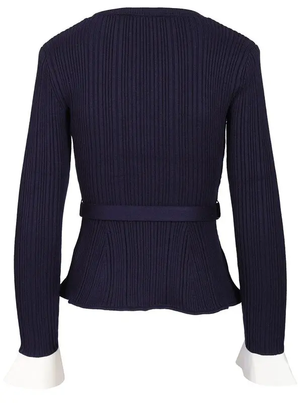 SELF-PORTRAIT Ribbed Cardigan