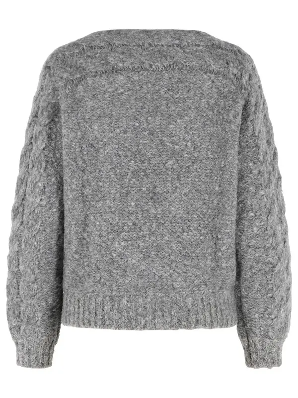 Isabel Marant Étoile Ponara' Grey Virgin Wool Blend Sweater