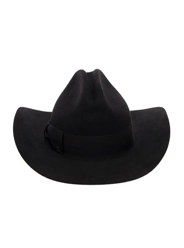Gucci Woman's Black Felt Large Brim Hat - Multicolor