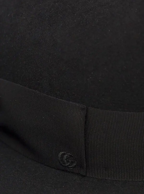 Gucci Woman's Black Felt Large Brim Hat