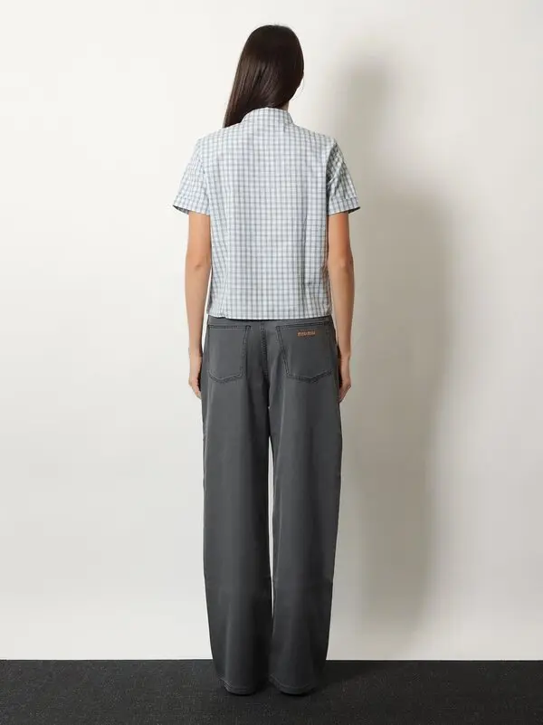 Miu Miu Madras Cotton Shirt