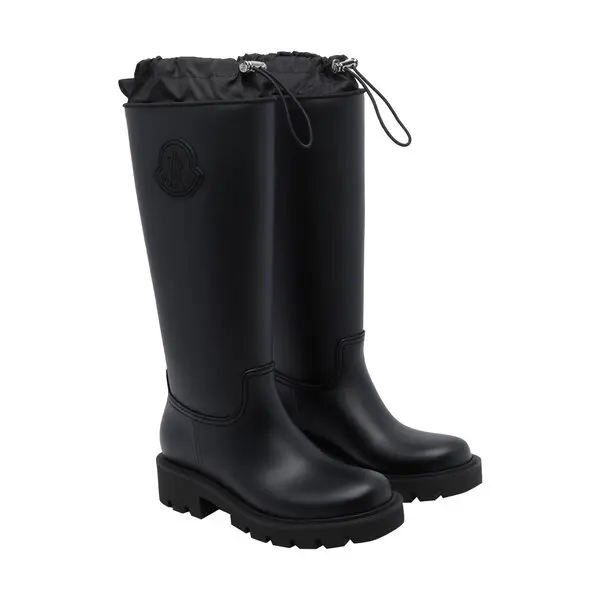 Moncler Kickstream High Rain Boots - Black