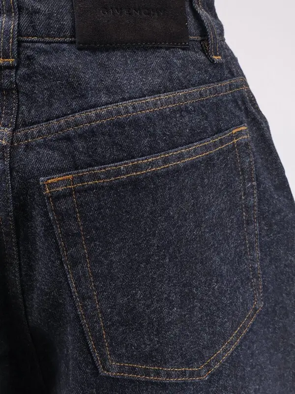 Givenchy Dark Wash Twisted Jeans - Blue